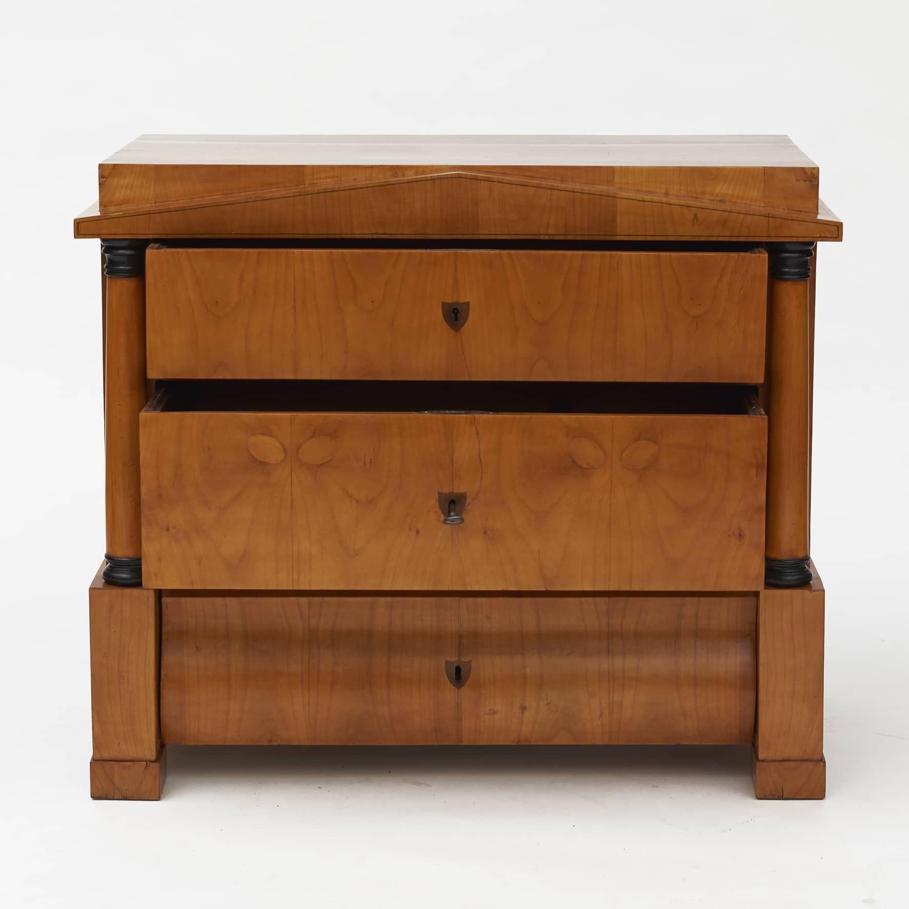 Antique Architectural Biedemeier Chest of Drawers at 1stDibs