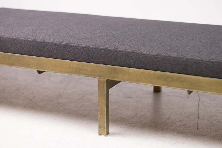 Architectural Bronze and Carrara Marble Daybed at 1stDibs