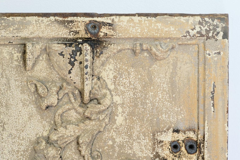 Architectural Cast Iron Frieze from NYC Building W/ Foliate Design For ...