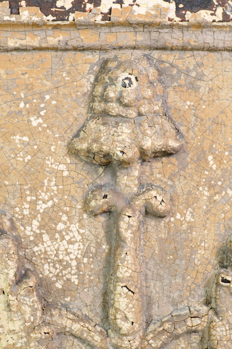 Architectural Cast Iron Frieze from NYC Building W/ Foliate Design For ...