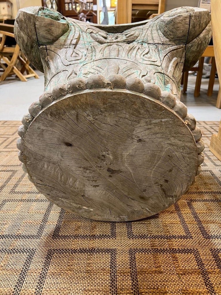 Architectural Corinthian Carved Wood Capital For Sale at 1stDibs
