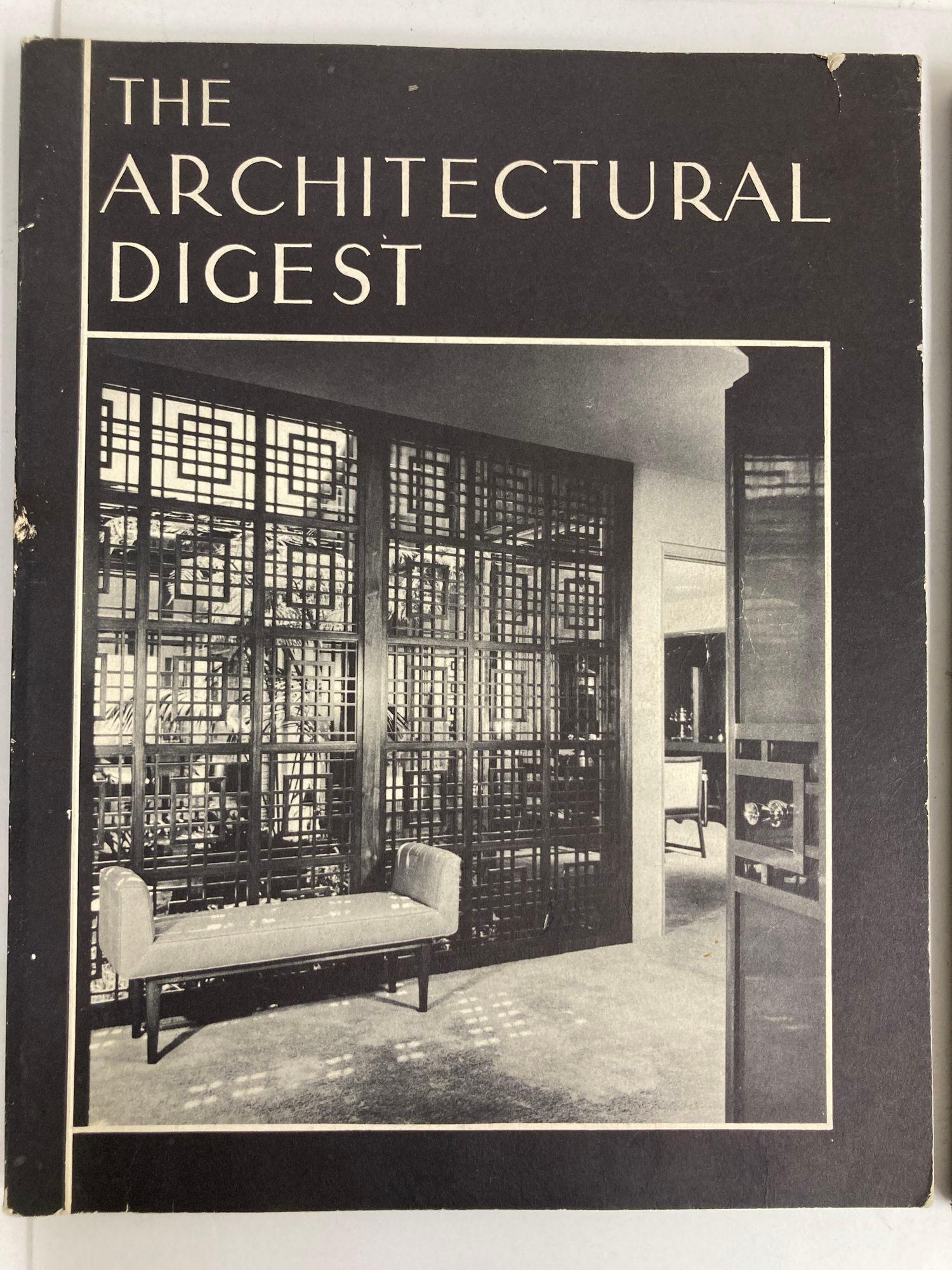 Architectural Digest 1956 Issues Magazines For Sale at 1stDibs