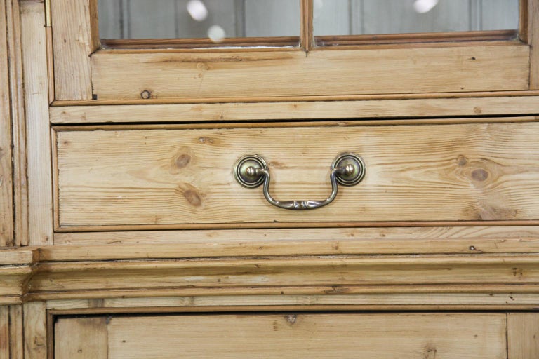 Architectural English Pine Breakfront at 1stDibs