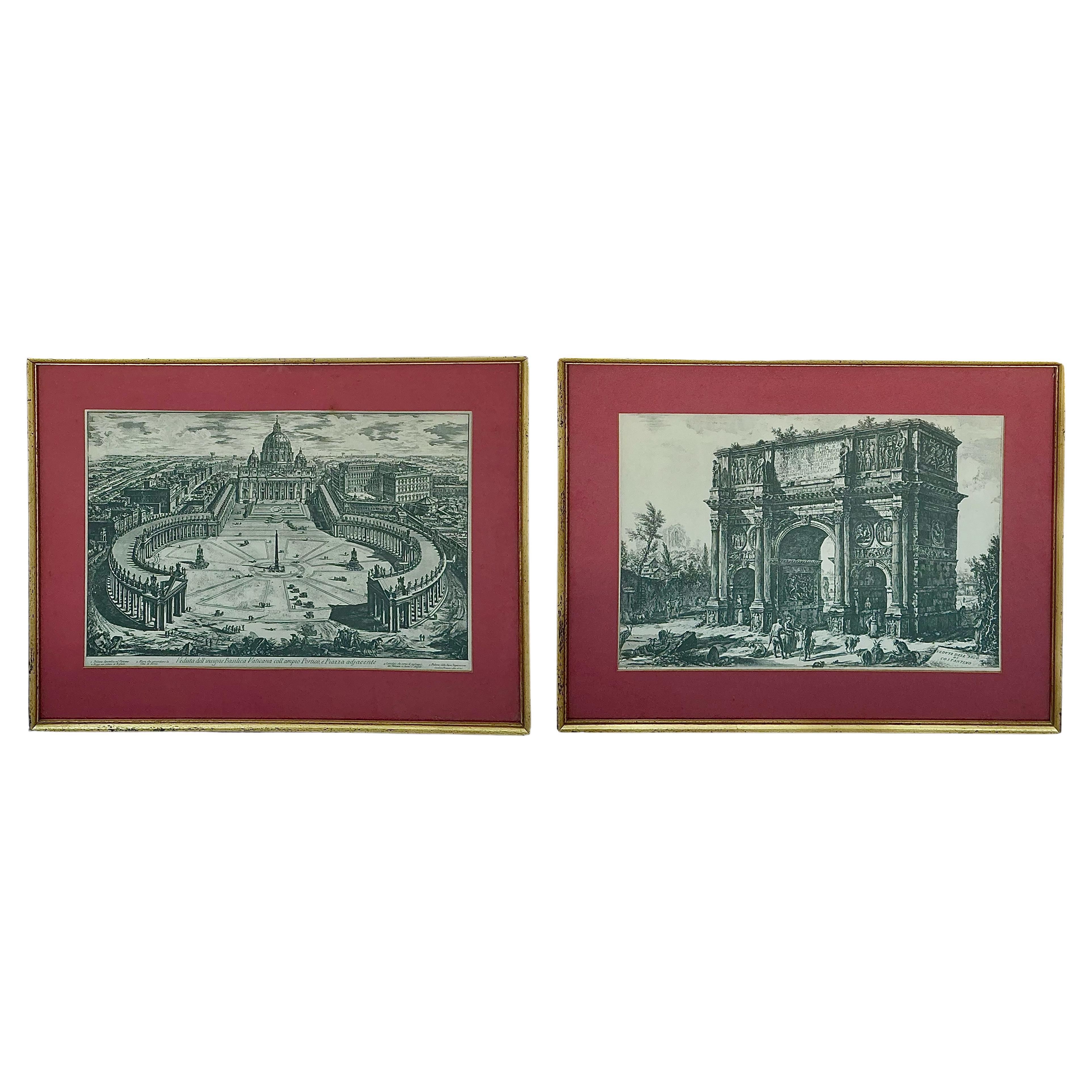 Pair of Neoclassical Landscape Drawings, Ink and Wash on Paper, France ...