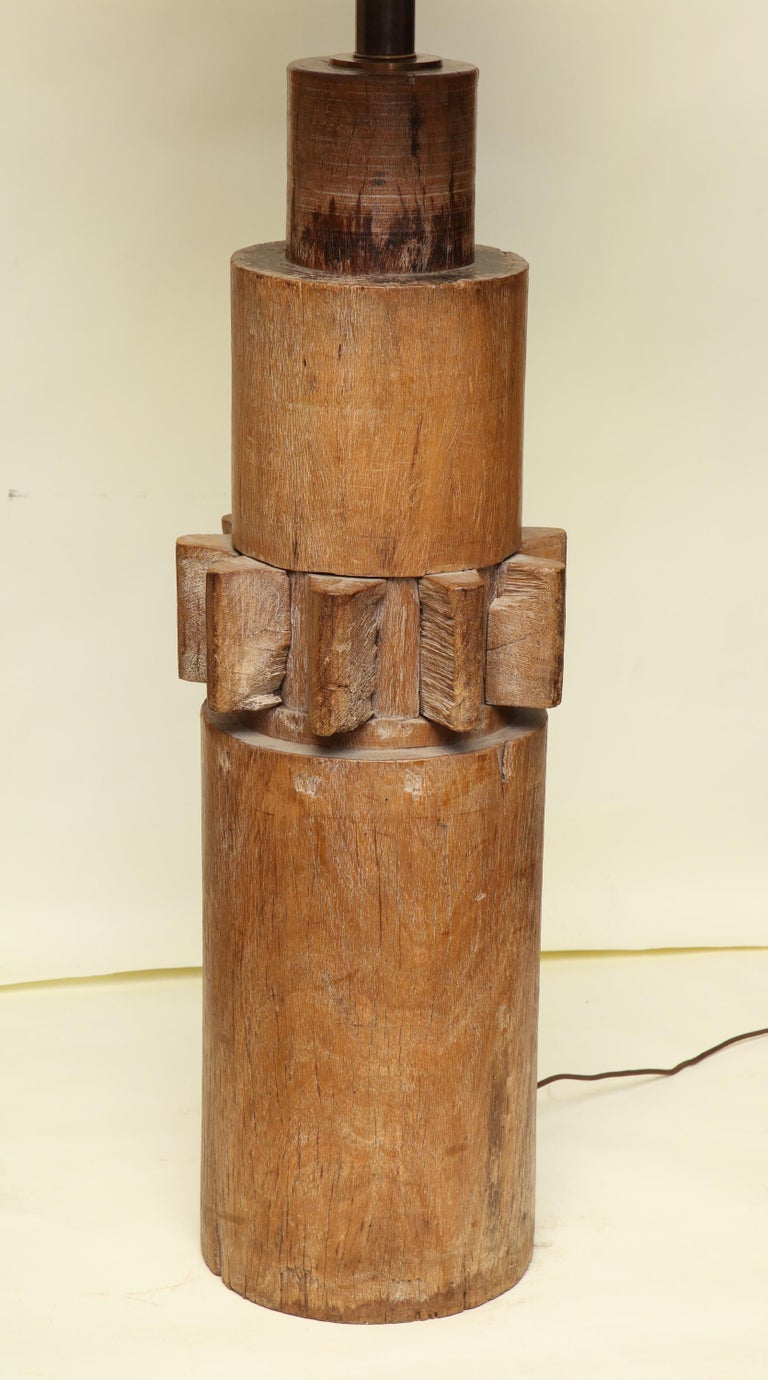 Architectural Floor Lamp Mid-Century Modern Carved Wood, 1960s For Sale ...