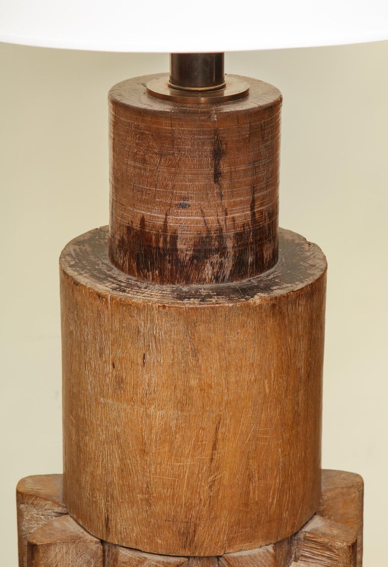 Architectural Floor Lamp Mid-Century Modern Carved Wood, 1960s For Sale ...