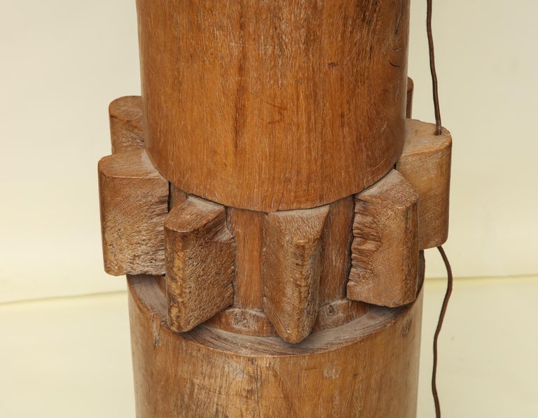 Architectural Floor Lamp Mid-Century Modern Carved Wood, 1960s For Sale ...