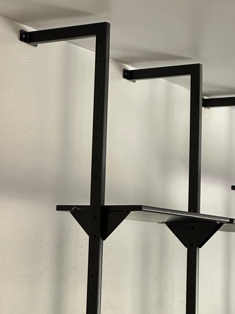 Architectural Italian Wall-Mounted Shelving System For Sale at 1stDibs