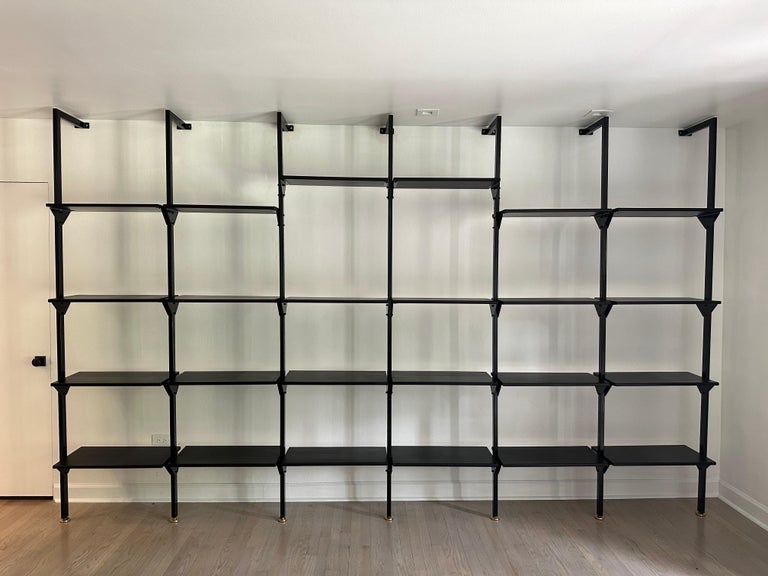 Architectural Italian Wall-Mounted Shelving System For Sale at 1stDibs