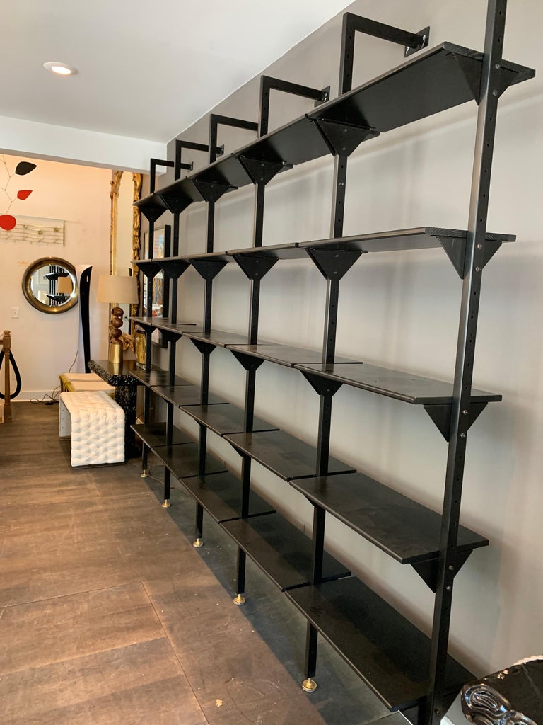 Architectural Italian Wall-Mounted Shelving System For Sale at 1stDibs