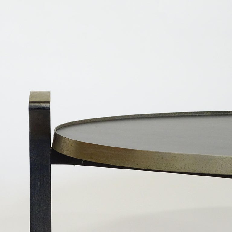 Architectural Oval Two Tier Serving Table with Handles, Italy, 1950s ...