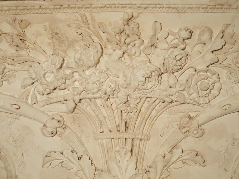 Architectural Plaster and Wood Overdoor Panel from Provence, France at ...