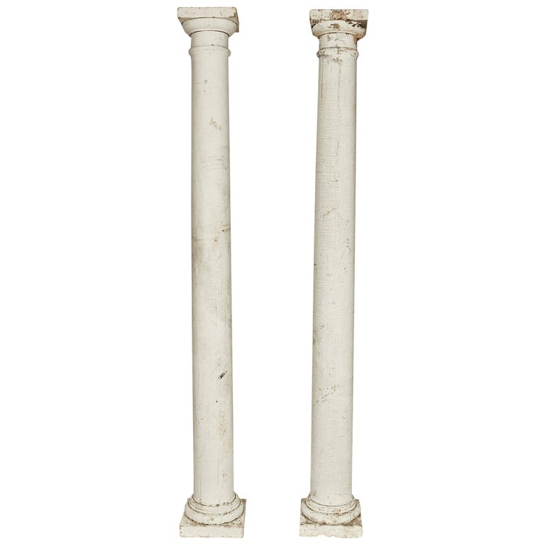 Architectural Salvage Tall Columns, Pair For Sale at 1stDibs | salvaged ...