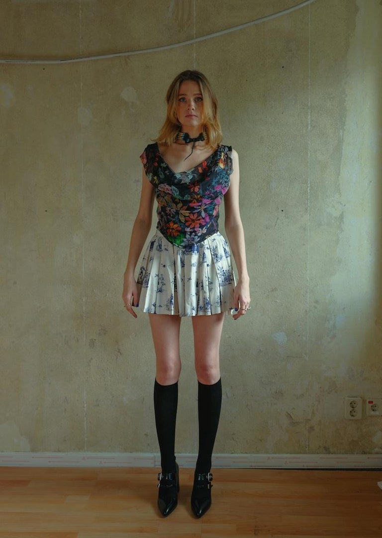 Archival Vivienne Westwood Corset 90s Vintage silk For Sale at 1stDibs