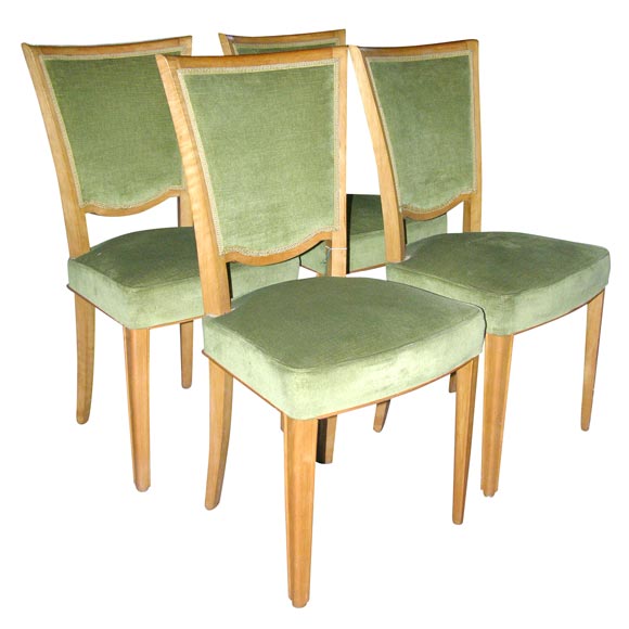 Set of Four French 40's Chairs at 1stDibs