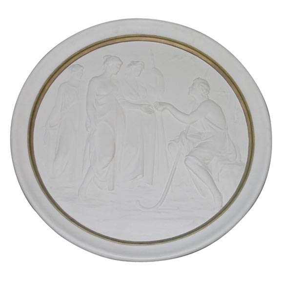 Classical Plaster Plaque at 1stDibs