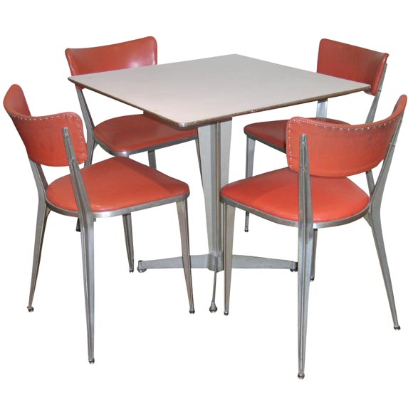 Table and Chair set by Ernest Race at 1stDibs