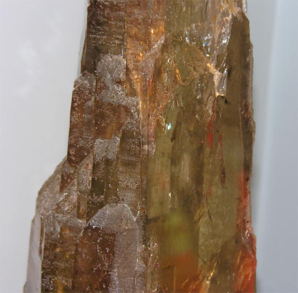 Large Mounted Tan Quartz Crystal by Les Hunter Designs at 1stDibs