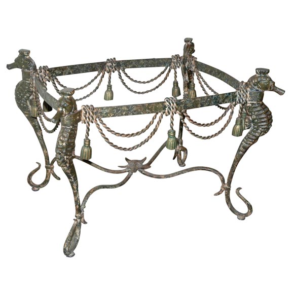 Iron Seahorse Table at 1stDibs