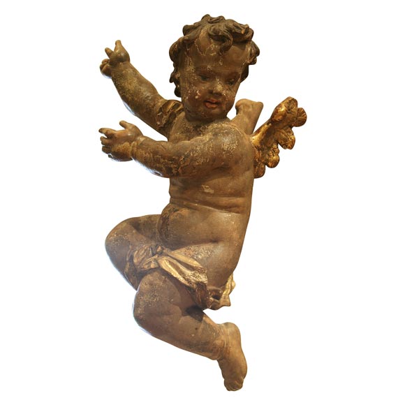 German Polychrome Putti at 1stDibs