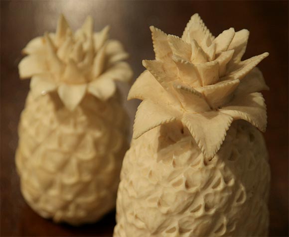 17 Pc. 19th c. Ivory Fruit at 1stDibs