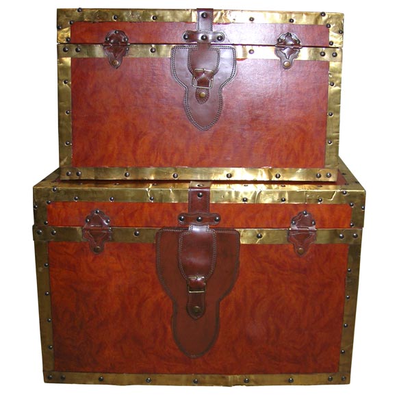 Set of Two Trunks at 1stDibs