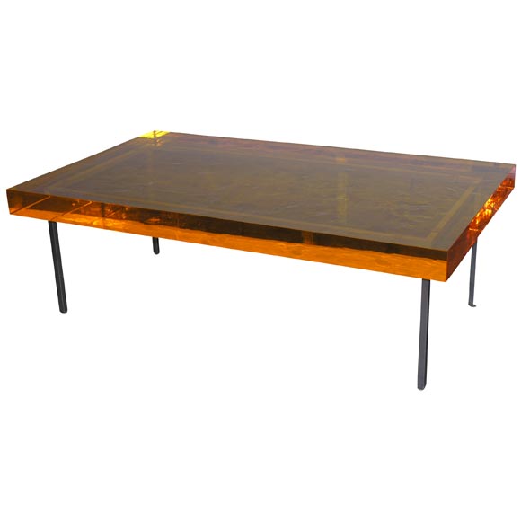 French Amber coffee table at 1stDibs
