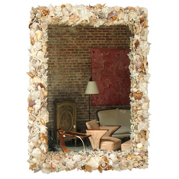 Sea Shell Mirror at 1stDibs