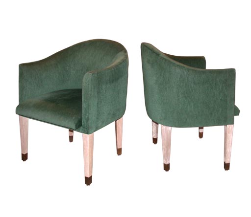Pair of Andree Putman Armchairs at 1stDibs