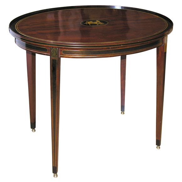 #3137 English Regency Style Oval Table at 1stDibs