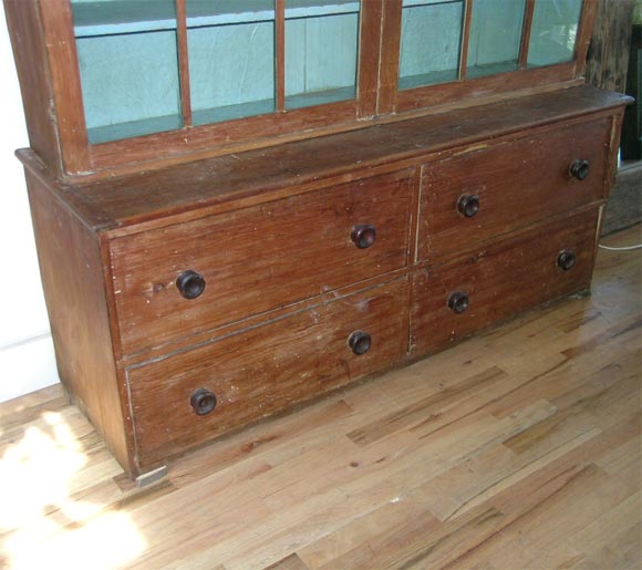 American Shaker Style Step Back Cabinet. at 1stDibs