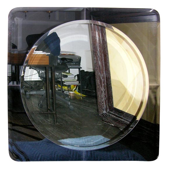 Large 70's mirror at 1stDibs