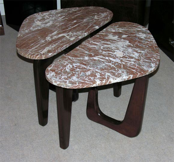 Noguchi-Style Marble Tables at 1stDibs