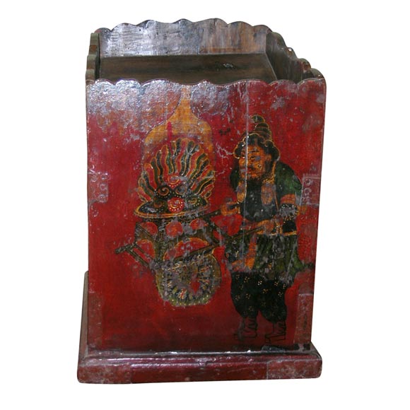 Tibetan Temple Donation Box at 1stDibs