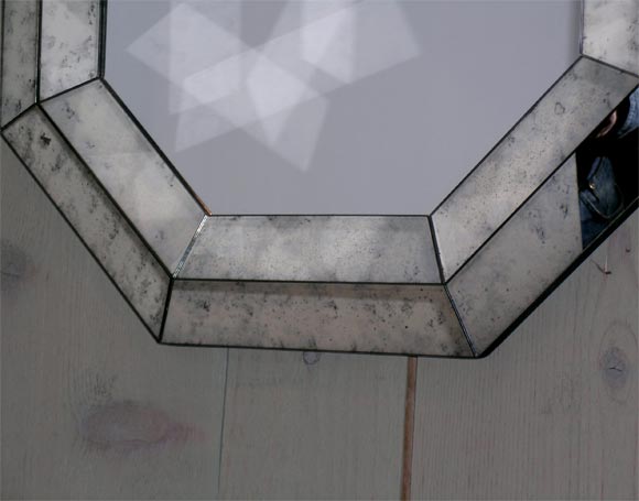 Venetian Smoked Glass Mirror at 1stDibs