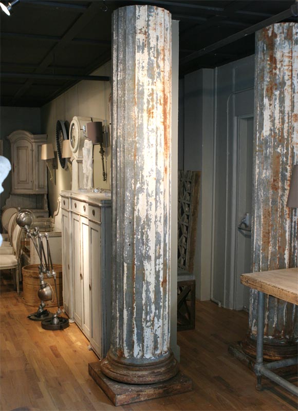 Zinc Columns at 1stDibs