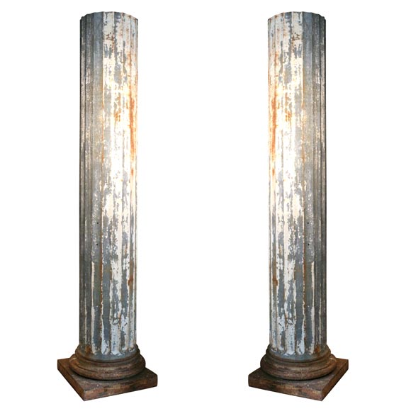 Zinc Columns at 1stDibs