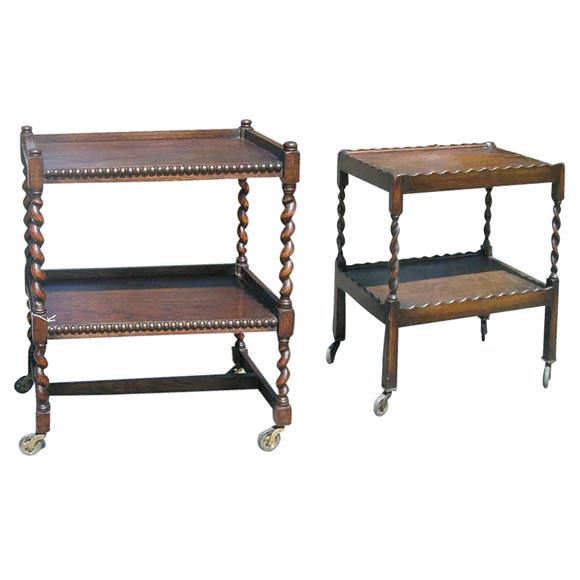 Oak Spindle Tea Trolley at 1stDibs