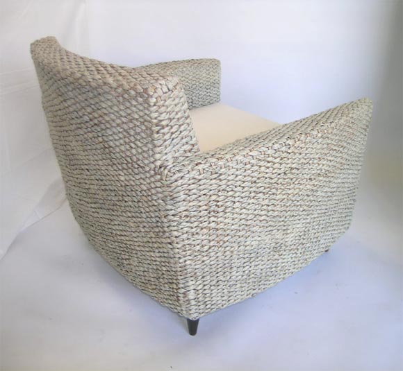 Two Yothka International Co,Water Hyacinth Chairs. at 1stDibs