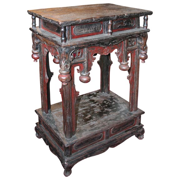 Late 18th/Early 19th Century Incense Table with Two Drawers at 1stDibs