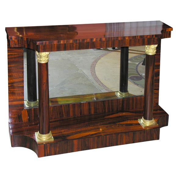 Regency Rosewood Mirror Back Pier Table at 1stDibs