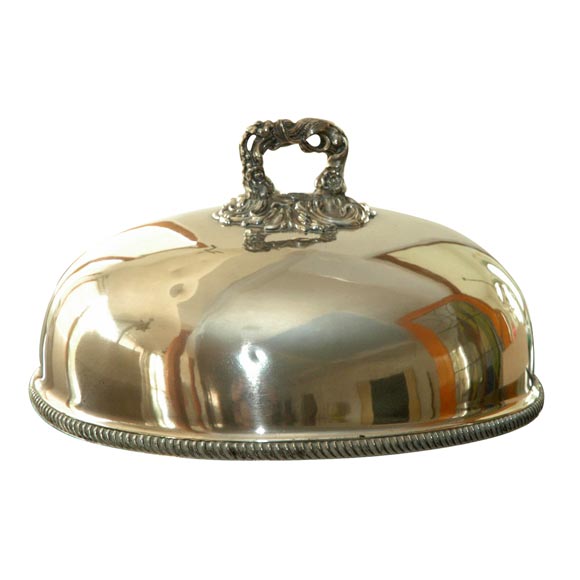 SILVER PLATE ORNATE DOME LID For Sale at 1stDibs