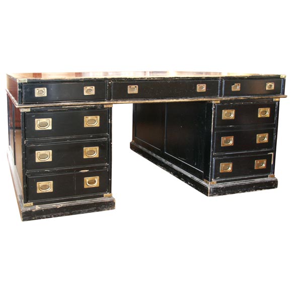 Campaign Style Partners Desk at 1stDibs