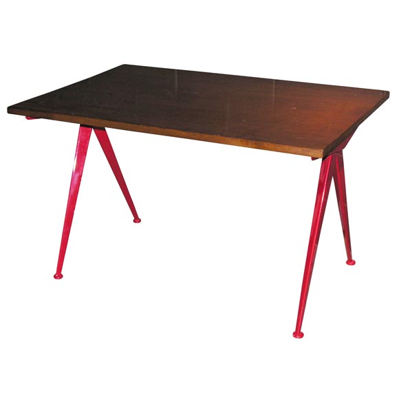 JEAN PROUVE COMPASS DESK / TABLE at 1stDibs