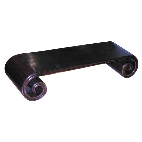 Elm Scroll Table at 1stDibs