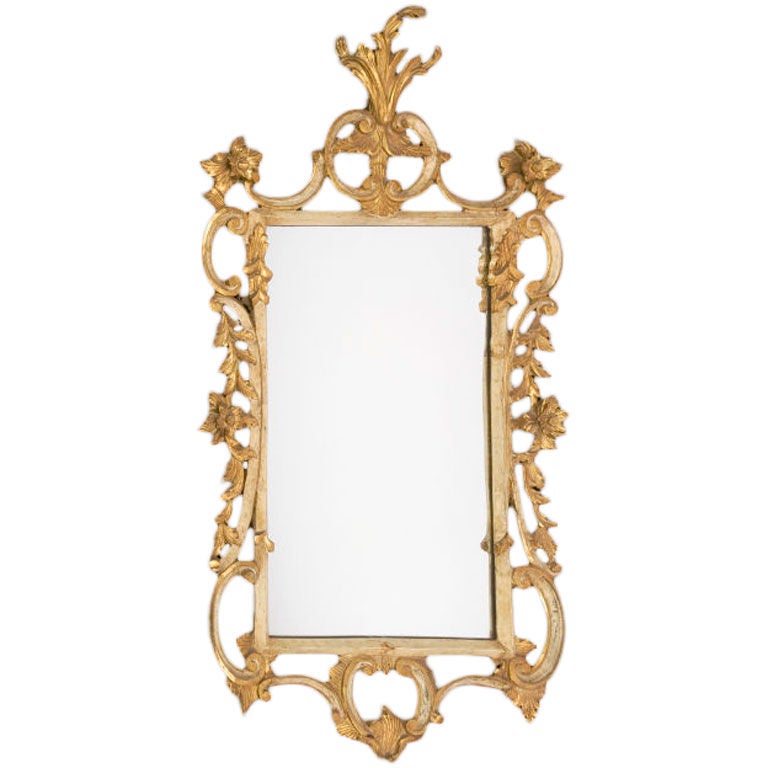 Early 19th Century Rococo Silver Mirror For Sale at 1stDibs