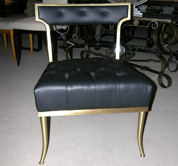 Pair of Bronze Vanity Chairs by Billy Haines For Sale at 1stDibs