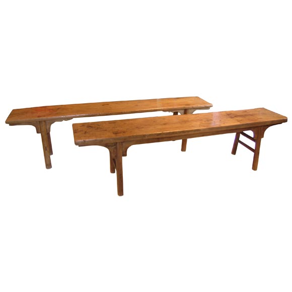 Pair of Chinese Low Benches. Shanxi Provence. at 1stDibs