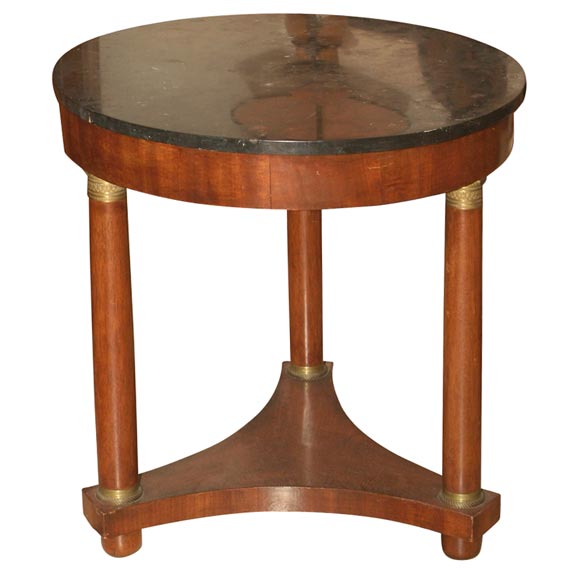 Classic Empire-Style Round Table at 1stDibs