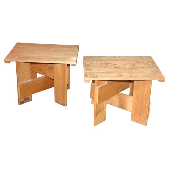 Pair of Crate Side Tables by Gerrit Rietveld at 1stDibs
